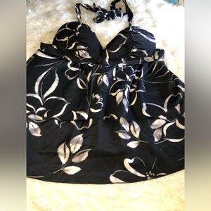 VENUS | Swim | Venus Floral Black And White Tankini Top Size 6 Nwot ...